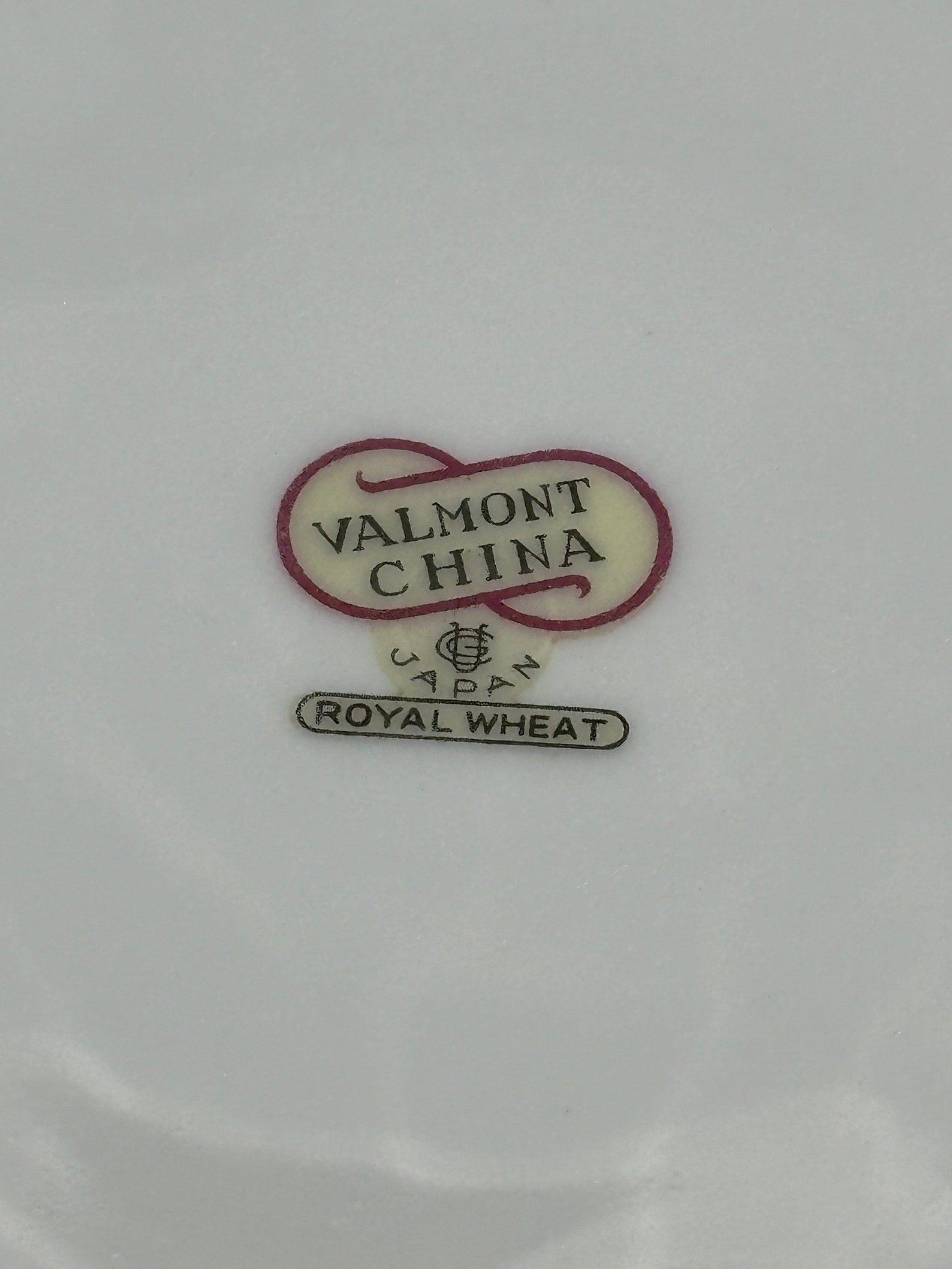 Vintage Valmont China Royal Wheat Pattern Bread and Butter Plate 6 5/8 ...
