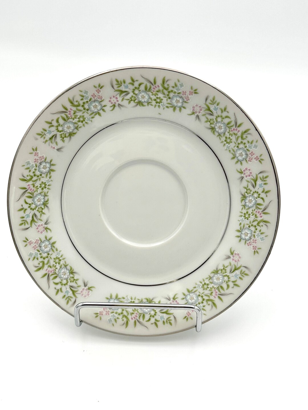 Taihei Fine China Springtime Pattern Saucer 6” - MCM Green Leaves With ...