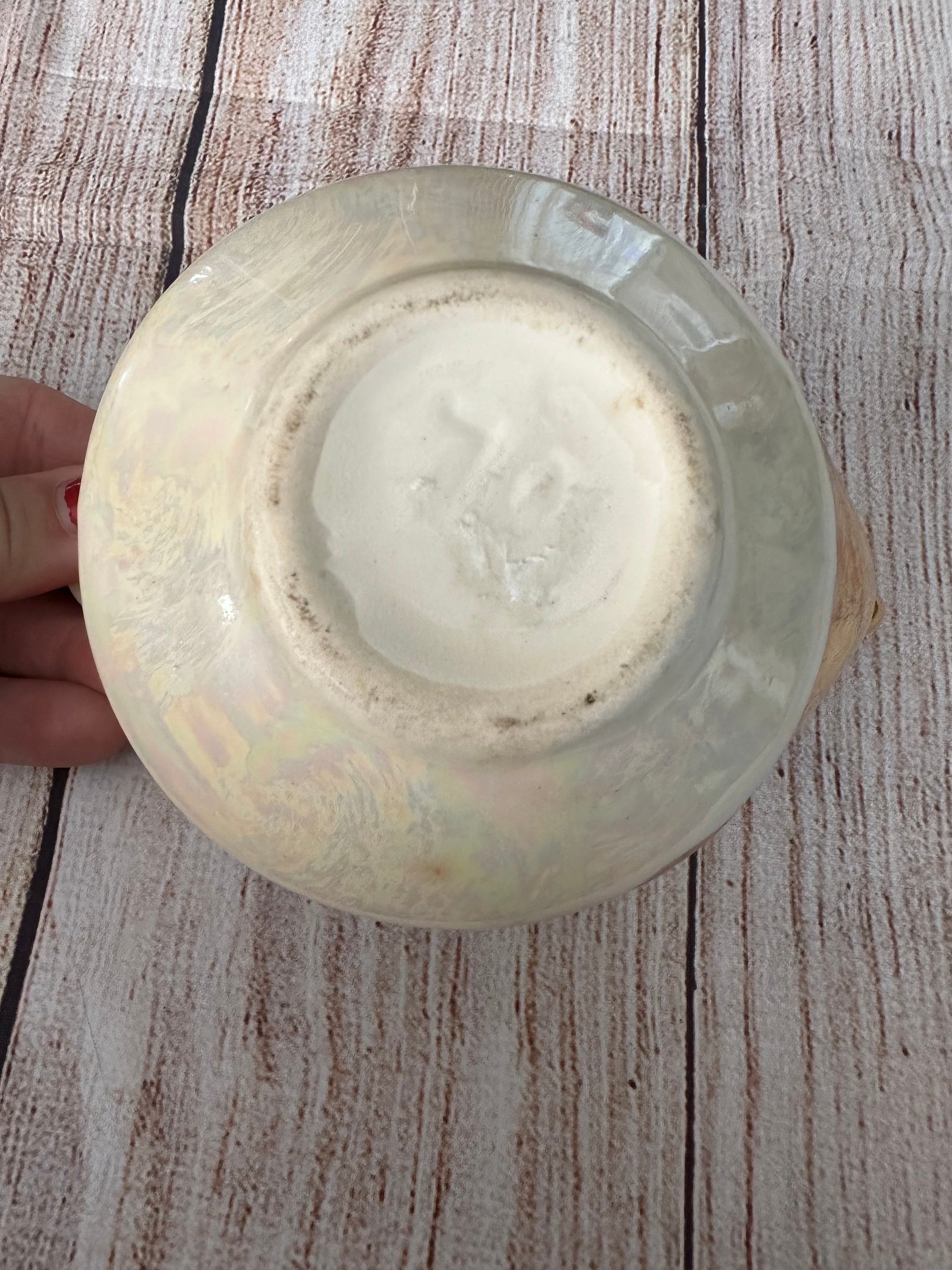 Vintage Pearl China Porcelain White Iridescent Lusterware Creamer ...