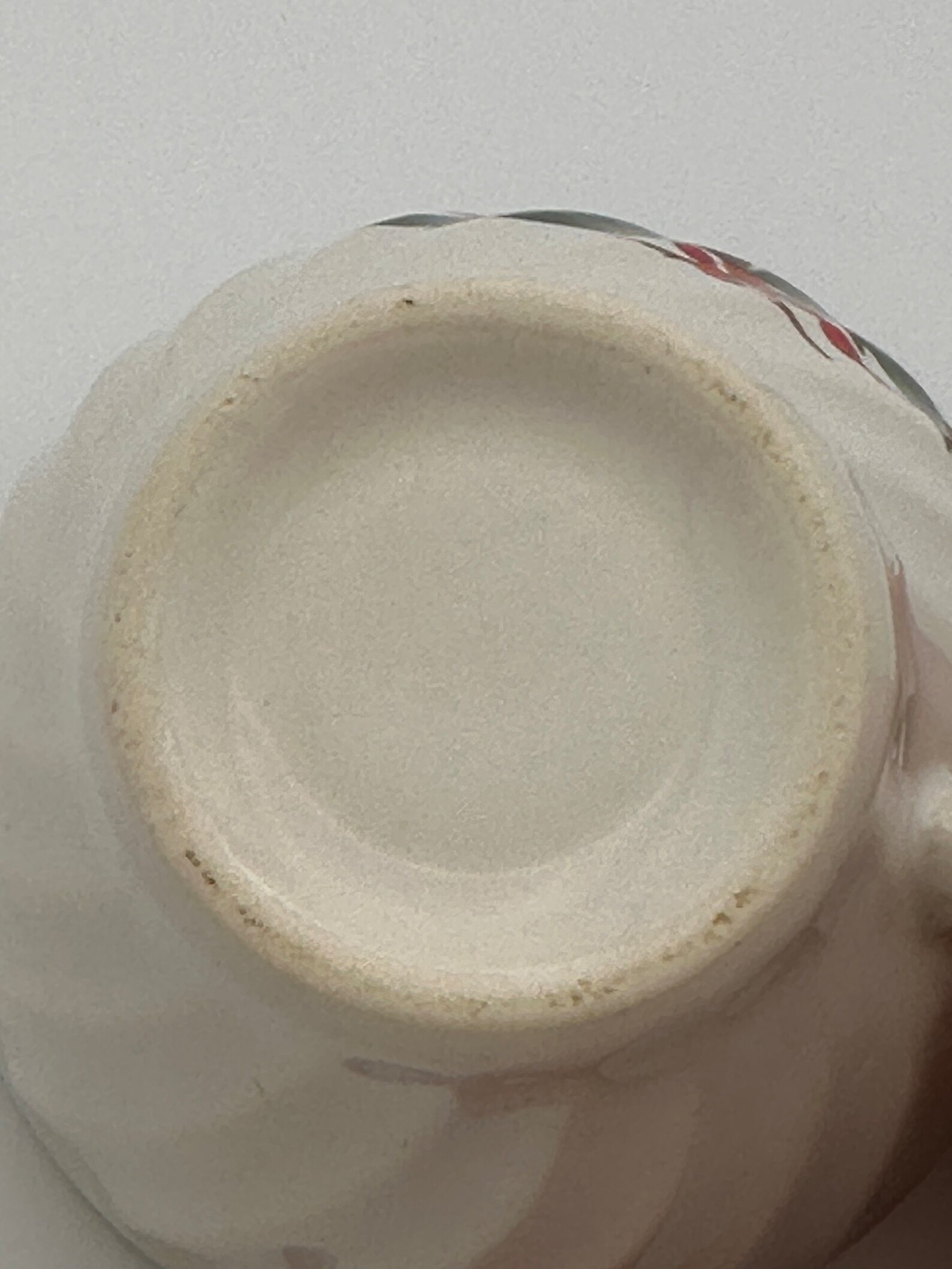 Scio Pottery Holly Pattern Flat Cup, Teacup 2 3/4, MCM Christmas China ...