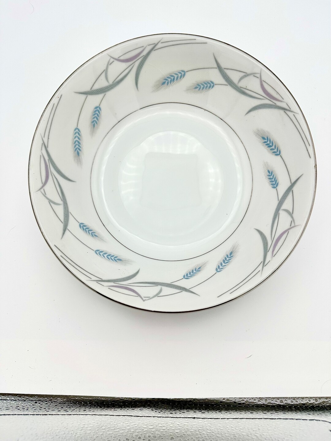 Vintage Valmont China Royal Wheat Pattern Round Vegetable Bowl 9” - MCM ...