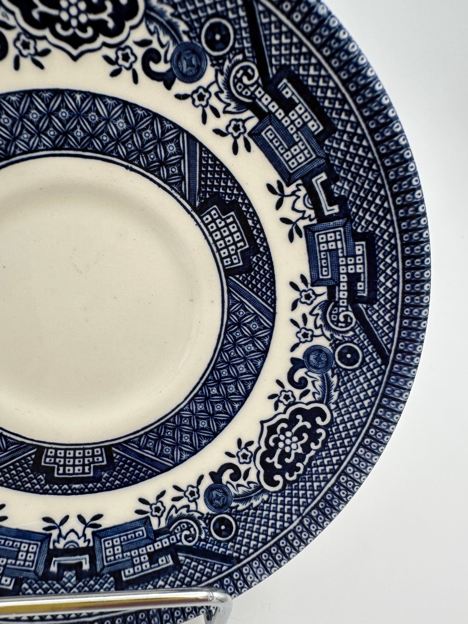 Vintage Blue Willow Saucer 5 1/2”,, by Churchill, Made in England ...