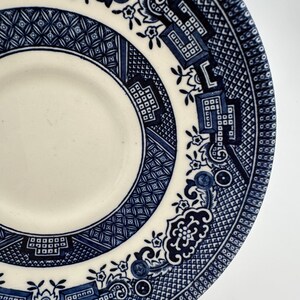 Vintage Blue Willow Saucer 5 1/2”,, by Churchill, Made in England ...