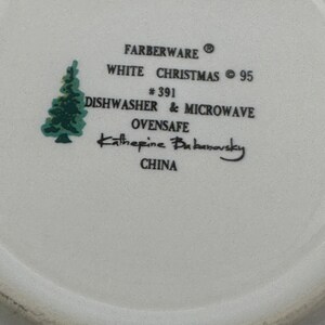 Vintage Farberware White Christmas Vegetable Bowl 9” by Katherine ...
