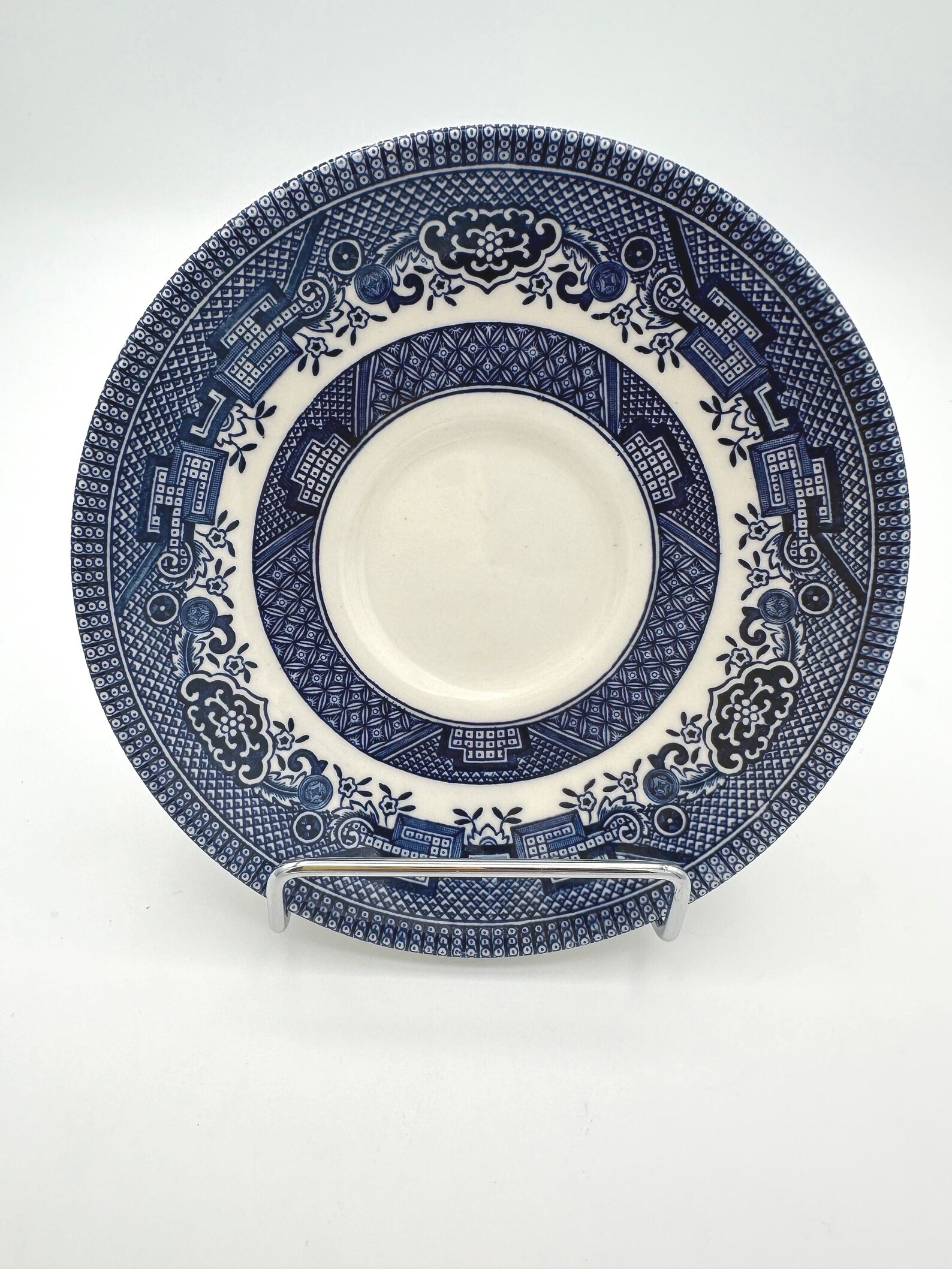 Vintage Blue Willow Saucer 5 1/2”,, by Churchill, Made in England ...