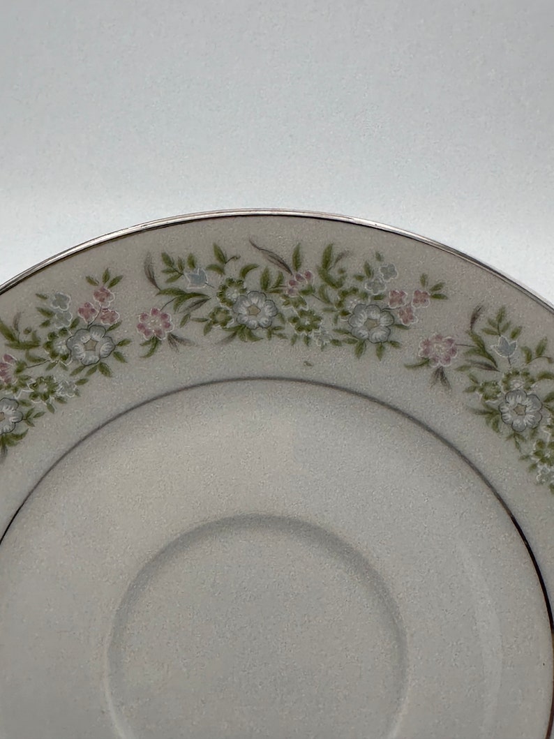 Taihei Fine China Springtime Pattern Saucer 6” - MCM Green Leaves With ...
