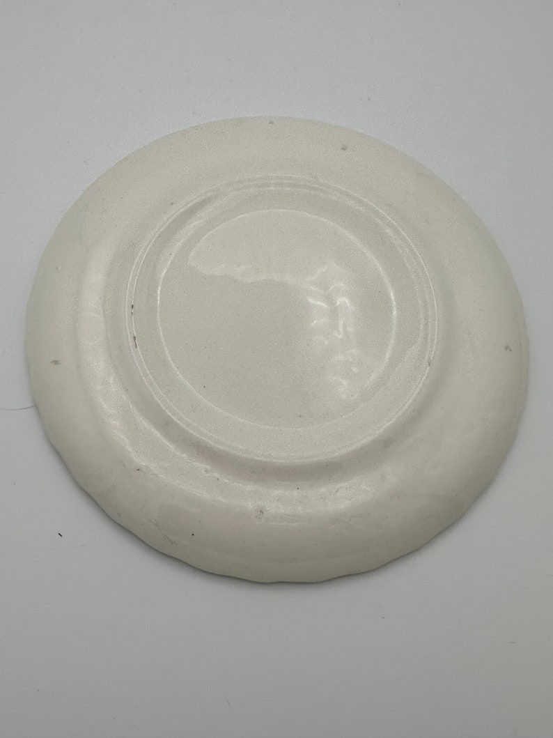 Scio Pottery Holly Pattern Saucer 6”, MCM Christmas China Holly With ...