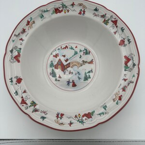 Vintage Farberware White Christmas Vegetable Bowl 9” by Katherine ...