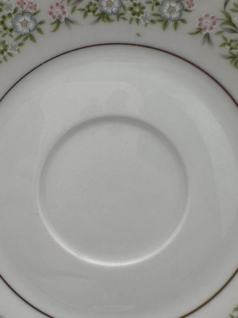 Taihei Fine China Springtime Pattern Saucer 6” - MCM Green Leaves With ...