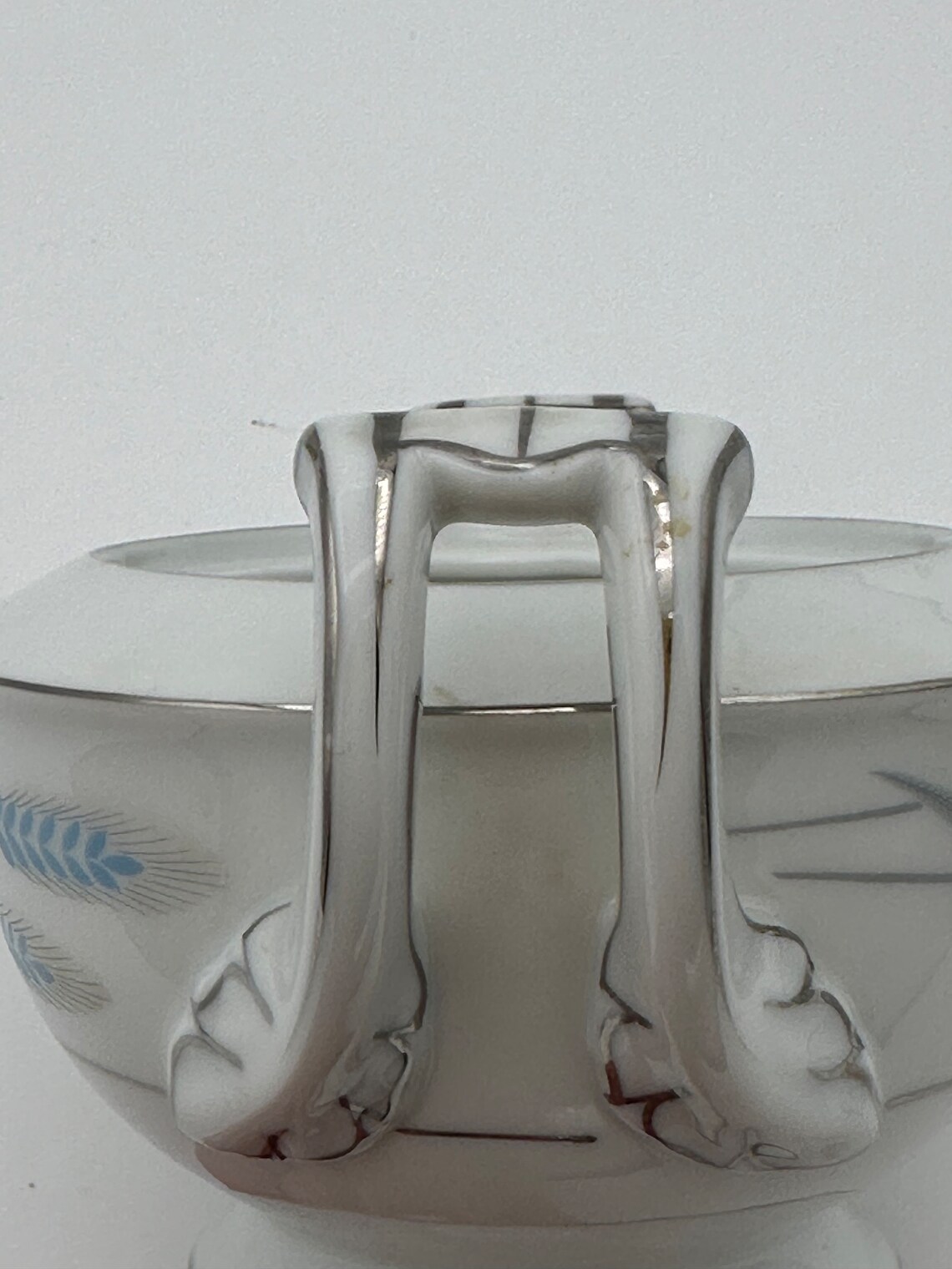 Vintage Valmont China Royal Wheat Pattern Sugar Bowl With Lid and ...