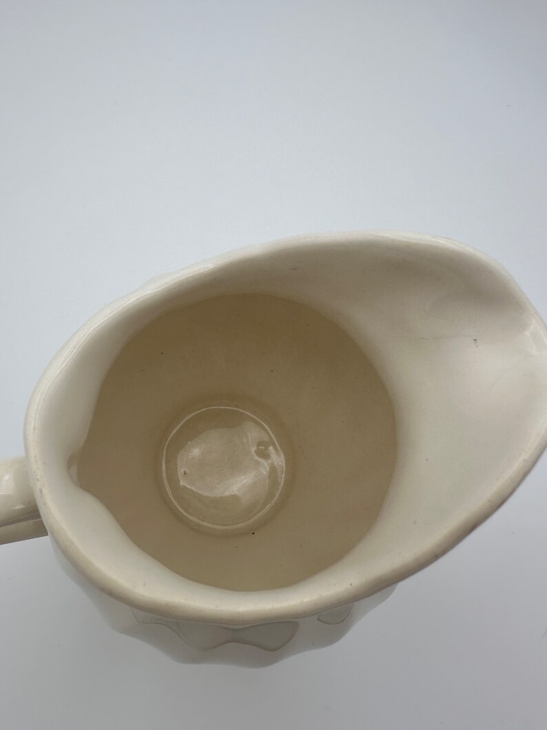 Scio Pottery Holly Pattern Creamer 4 5/8”, MCM Christmas China Holly ...