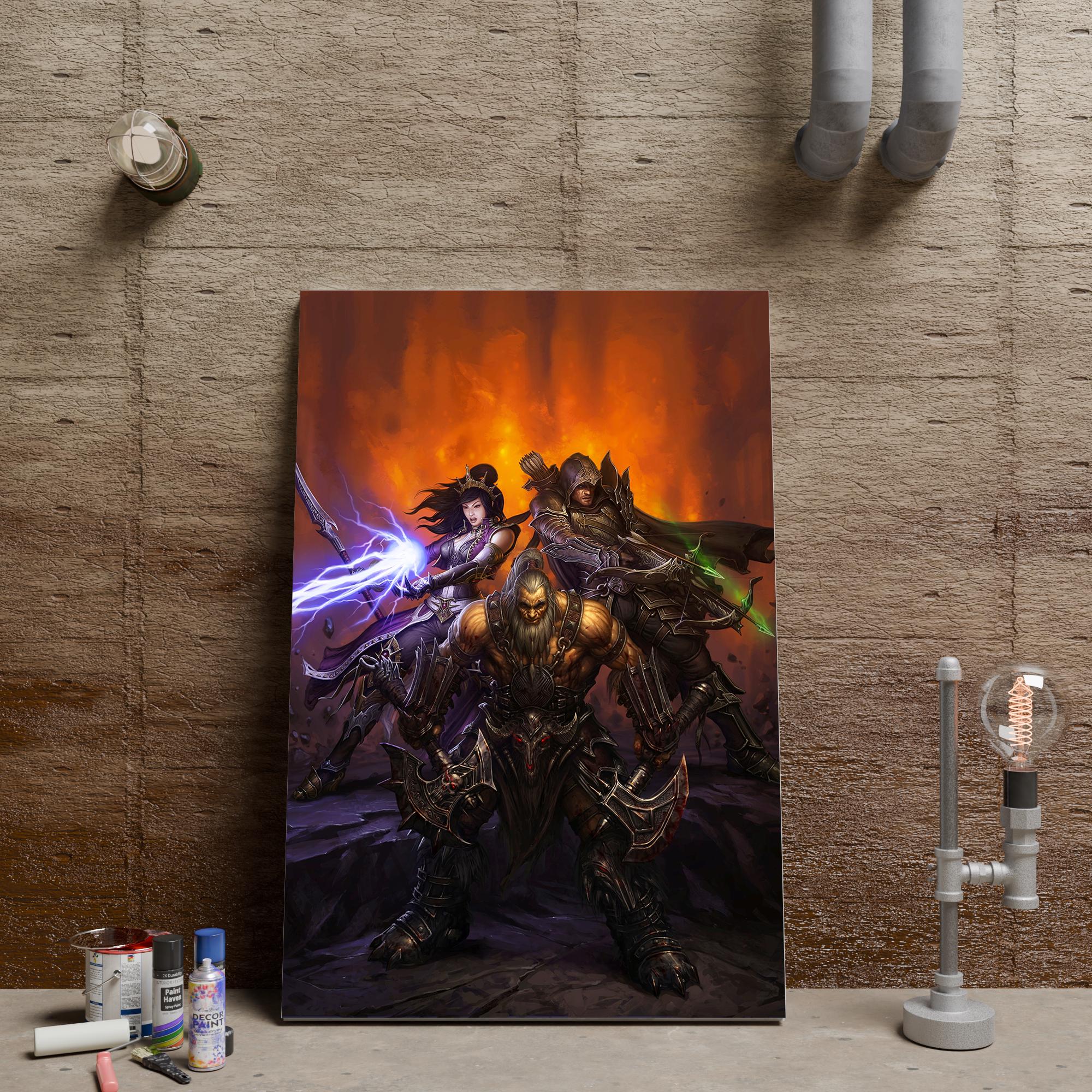 Diablo IV Poster, Daughter of Hatred Wall Art, Premium Canvas Print ...