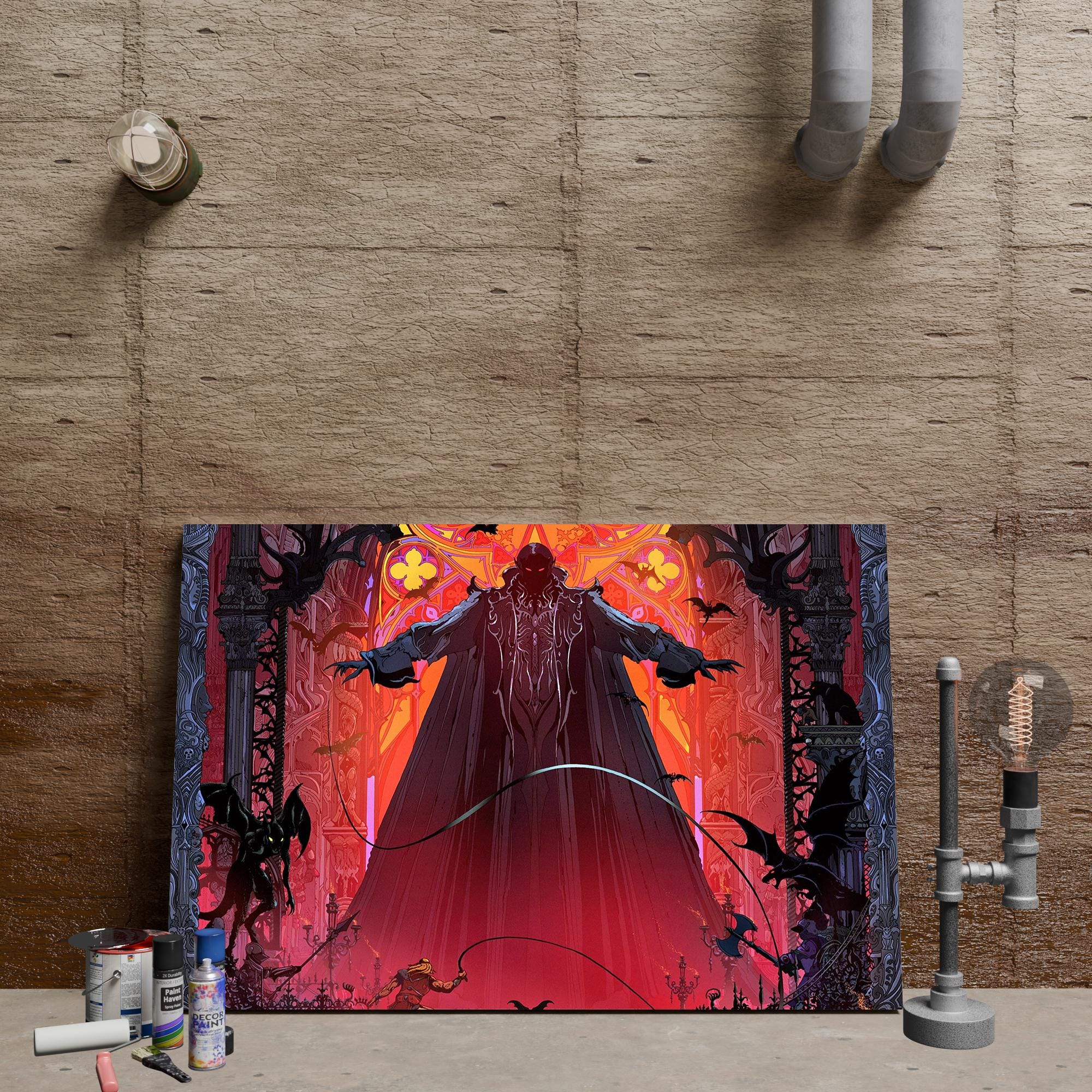 Castlevania Poster, Anime Wall Art, Premium Canvas Print, Room Decor ...
