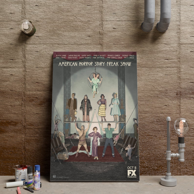 American Horror Story Poster, Coven Wall Art, Premium Canvas Print ...