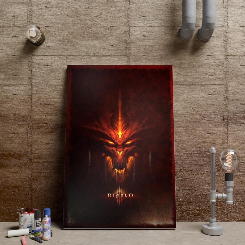 Diablo IV Poster, Daughter of Hatred Wall Art, Premium Canvas Print ...