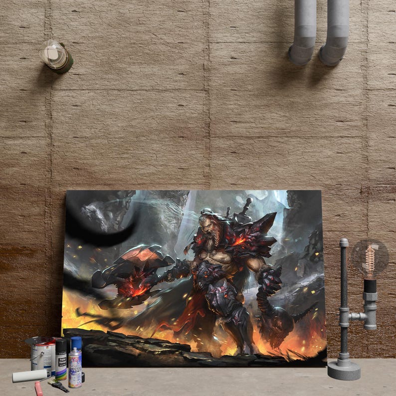Diablo IV Poster, Daughter of Hatred Wall Art, Premium Canvas Print ...