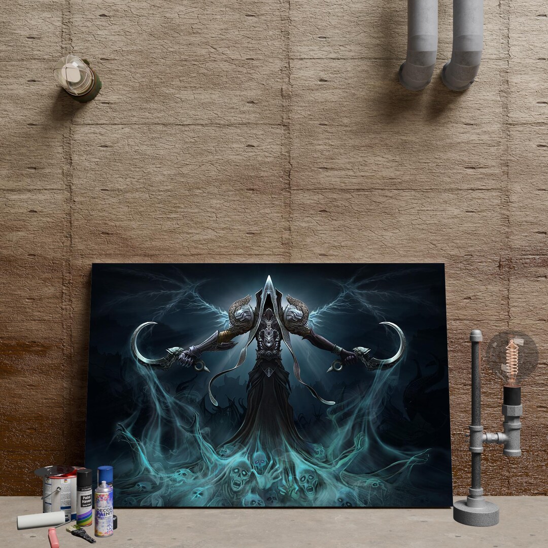 Diablo III Poster, Reaper of Souls Wall Art, Premium Canvas Print, Room ...