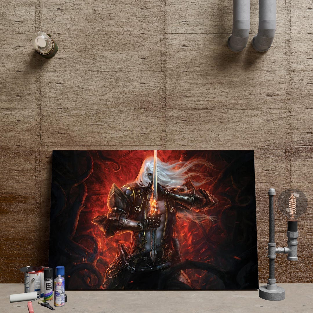 Castlevania Poster, Anime Wall Art, Premium Canvas Print, Room Decor ...