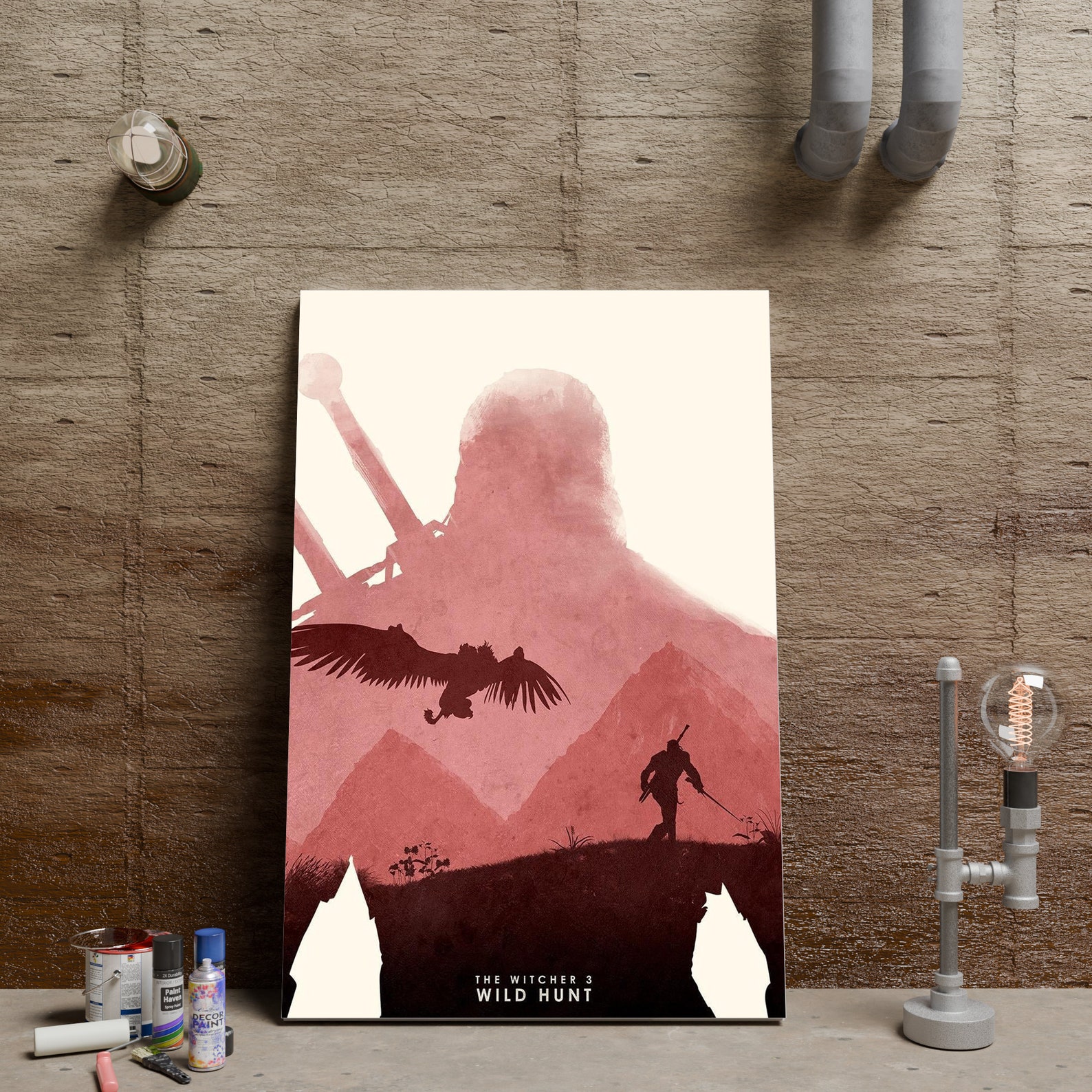 The Witcher 3 Wild Hunt Poster, Geralt of Rivia Wall Art, Premium ...