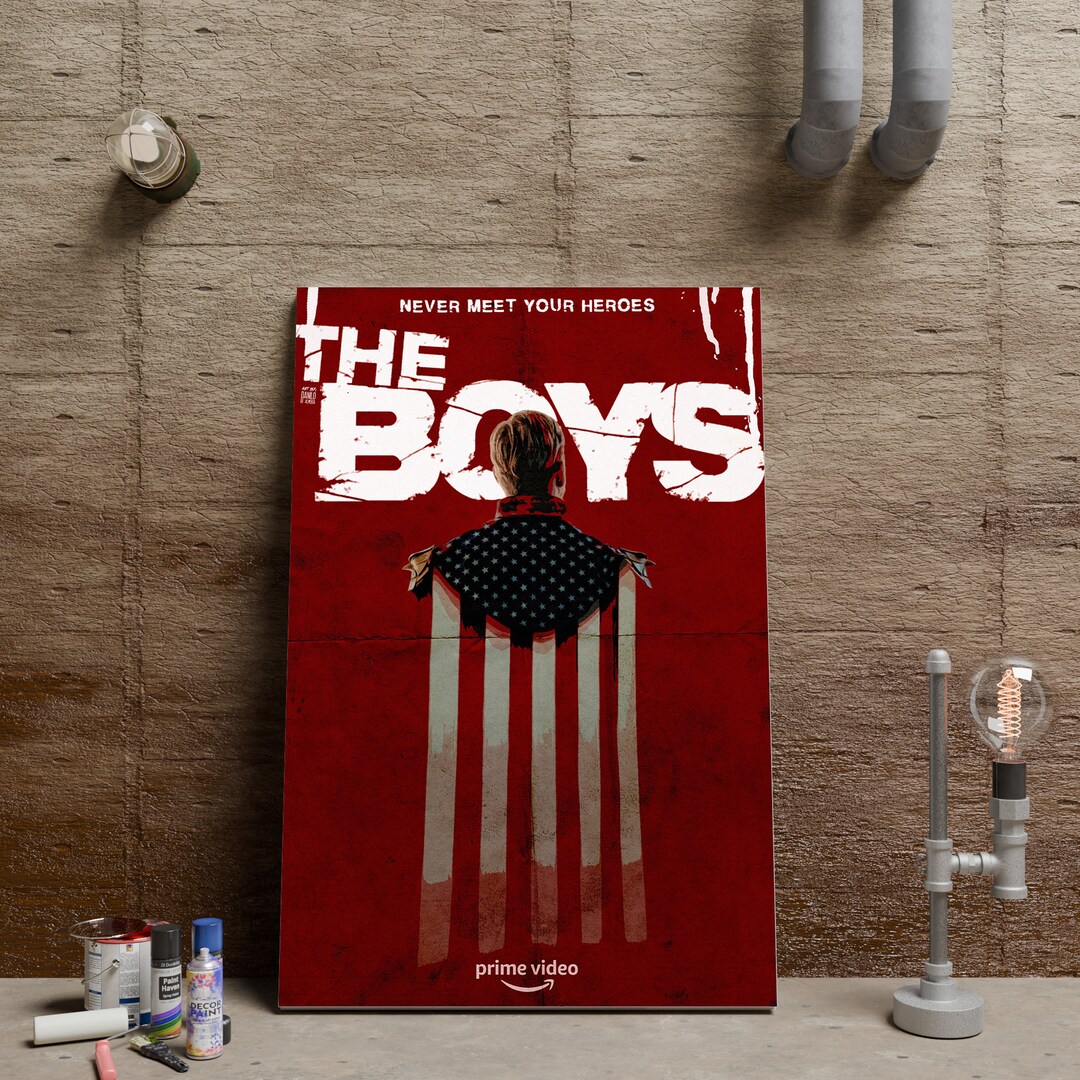 The Boys Poster, Homelander Wall Art, Tv Show Print, Room Decor, Rolled ...