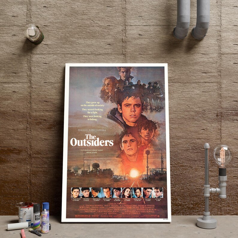 The Outsiders Poster, Tom Cruise Wall Art, Classic Movie Print, Film ...