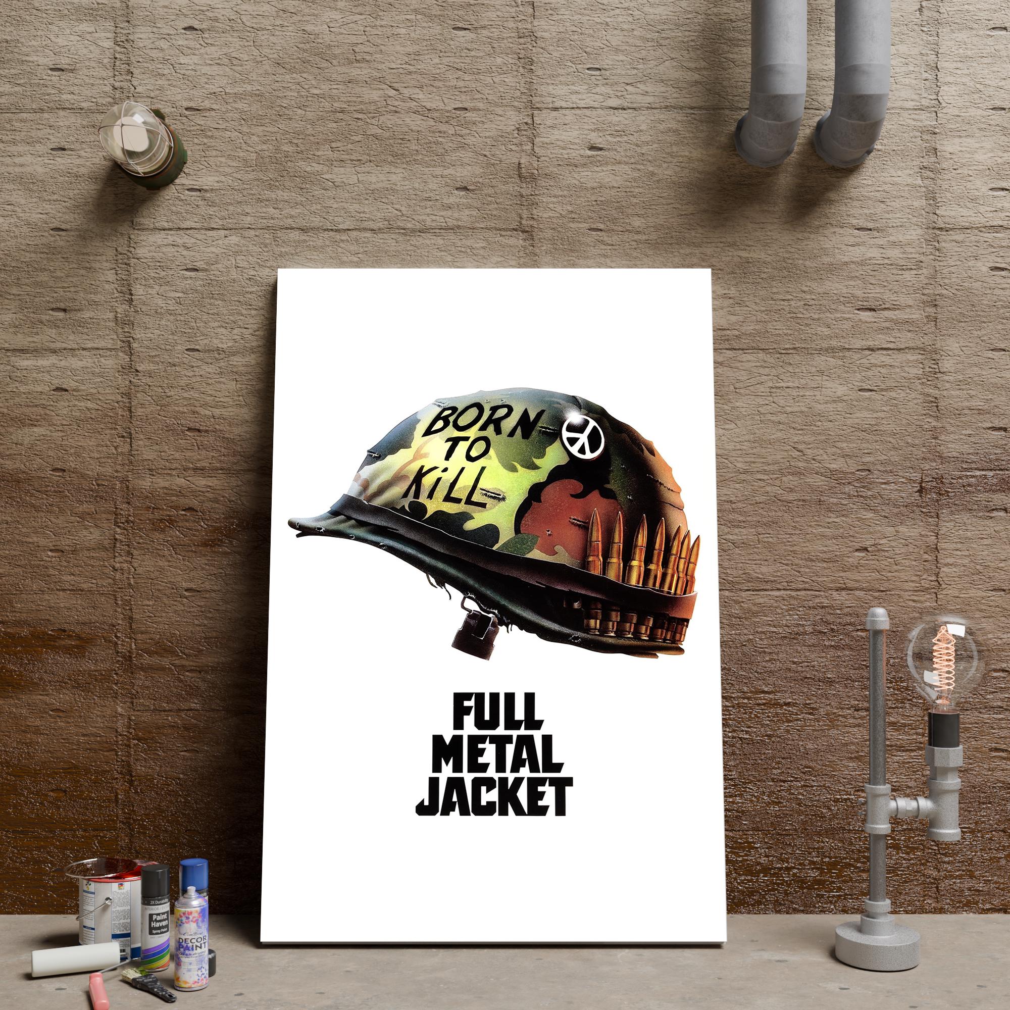 Full Metal Jacket Poster, Wall Art, War Movie Poster, Drama Movie Print ...