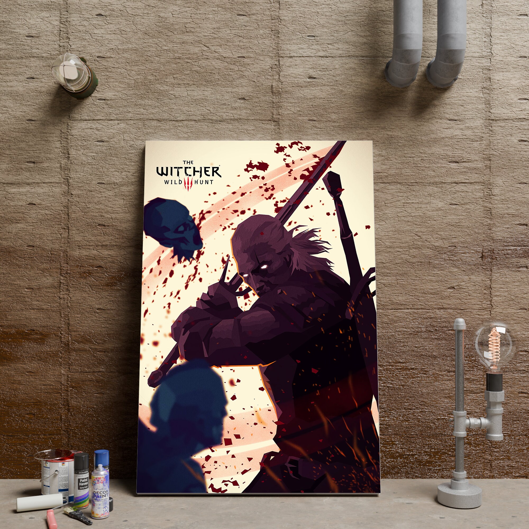 The Witcher 3 Wild Hunt Poster, Geralt of Rivia Wall Art, Premium ...