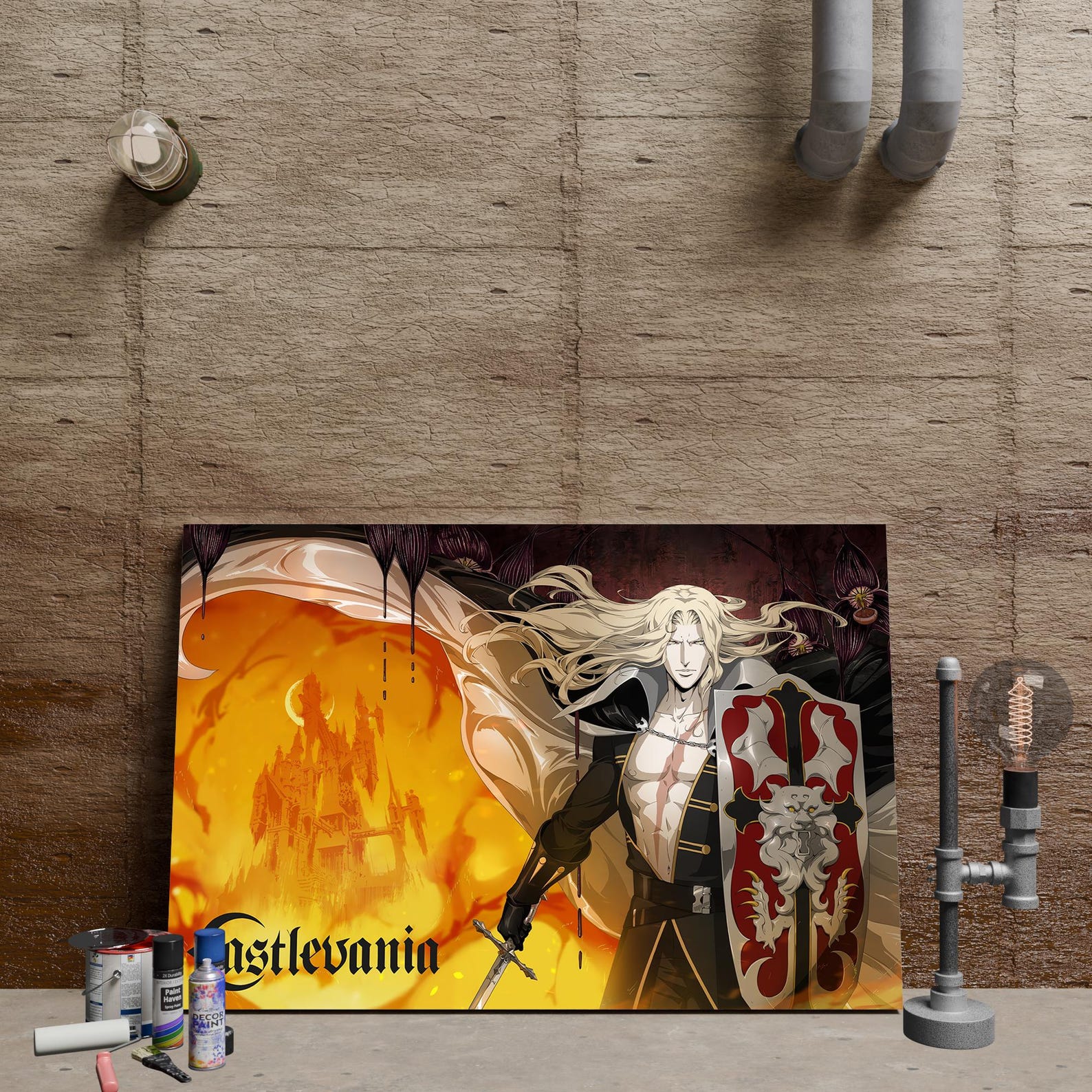 Castlevania Poster, Anime Wall Art, Premium Canvas Print, Room Decor ...