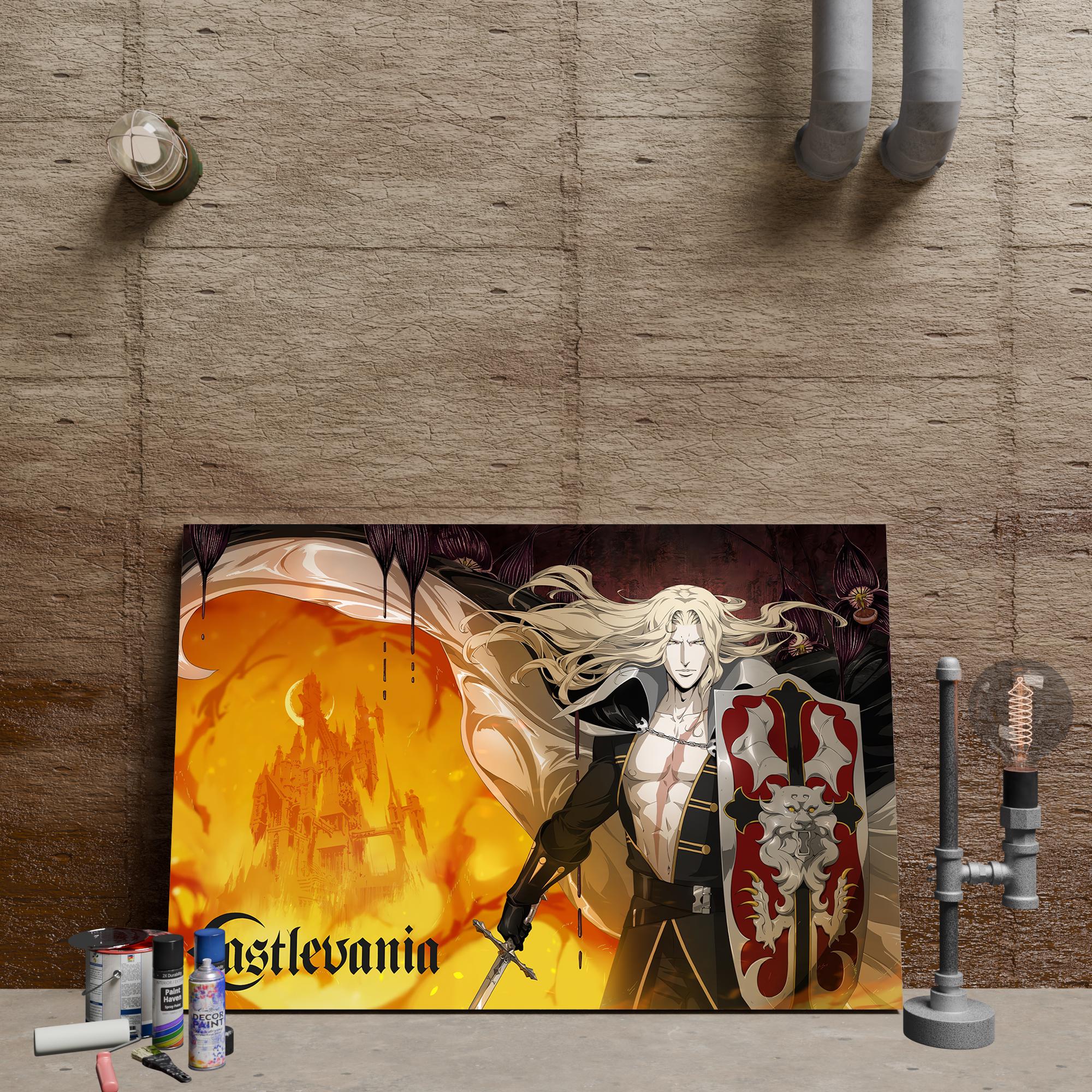 Castlevania Poster, Anime Wall Art, Premium Canvas Print, Room Decor ...