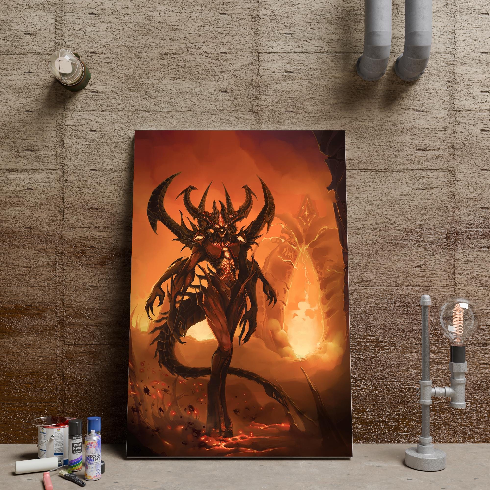 Diablo IV Poster, Daughter of Hatred Wall Art, Premium Canvas Print ...