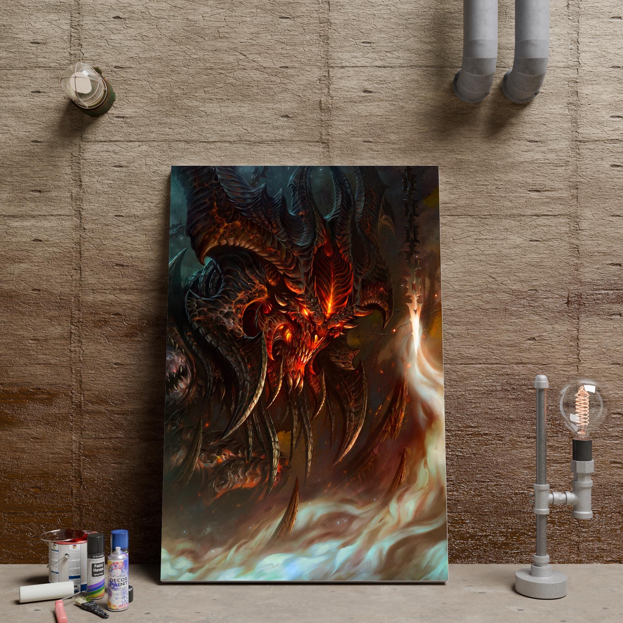 Diablo IV Poster, Daughter of Hatred Wall Art, Premium Canvas Print ...