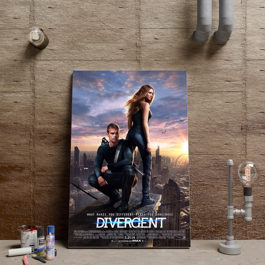 Divergent Movie Poster, Theo James Print, Shailene Woodley Wall Art ...