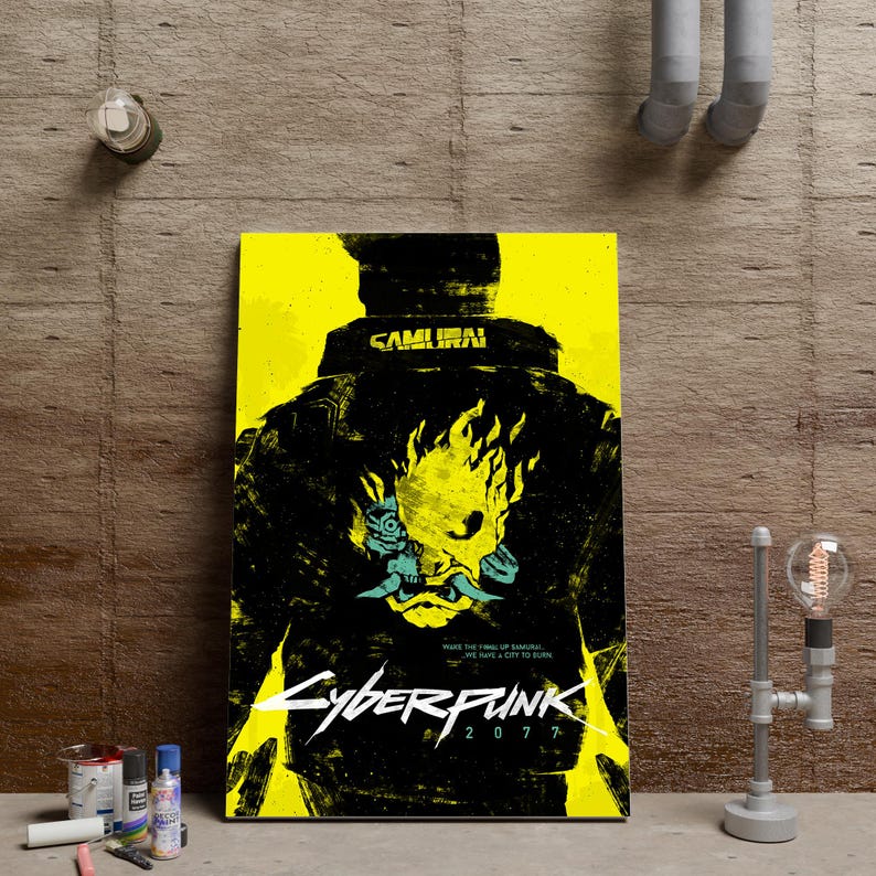 Cyberpunk Edgerunners Poster, Anime Wall Art, Premium Canvas Print ...