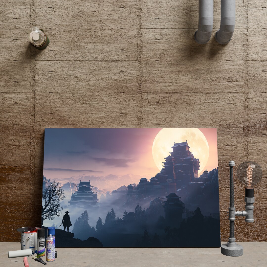 Sekiro Poster, Shadows Die Twice Wall Art, Premium Canvas Print, Room ...