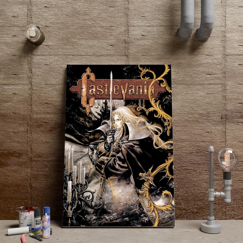 Castlevania Poster, Anime Wall Art, Premium Canvas Print, Room Decor ...