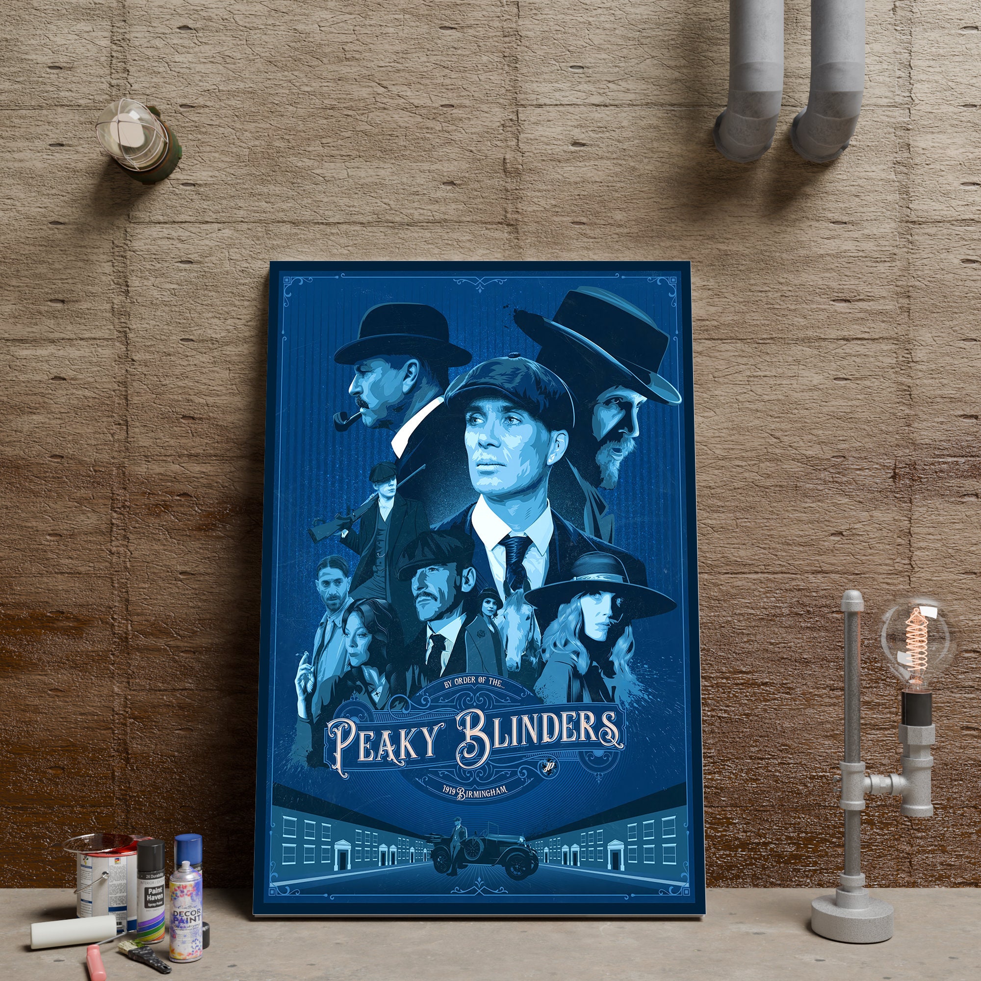 Peaky Blinders Poster, Tommy Shelby Wall Art, Tv Show Print, Room Decor ...