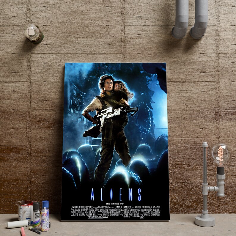 Alien Poster, Science Fiction, Film Poster, Wall Art, Rolled Canvas ...