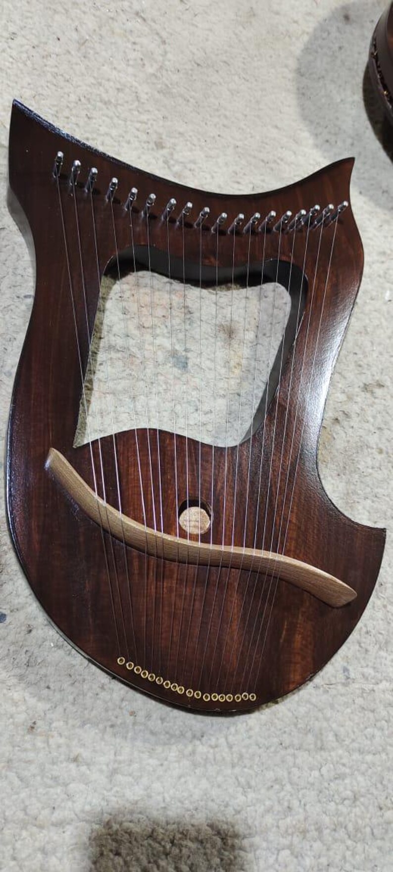 10 Strings Lyre Harp Rosewood With Bag and Extra Strings ,key - Etsy