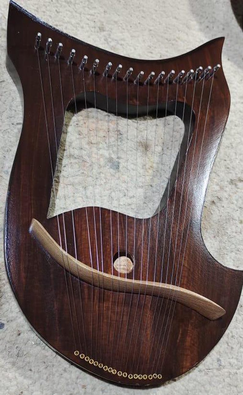 10 Strings Lyre Harp Rosewood With Bag and Extra Strings ,key - Etsy