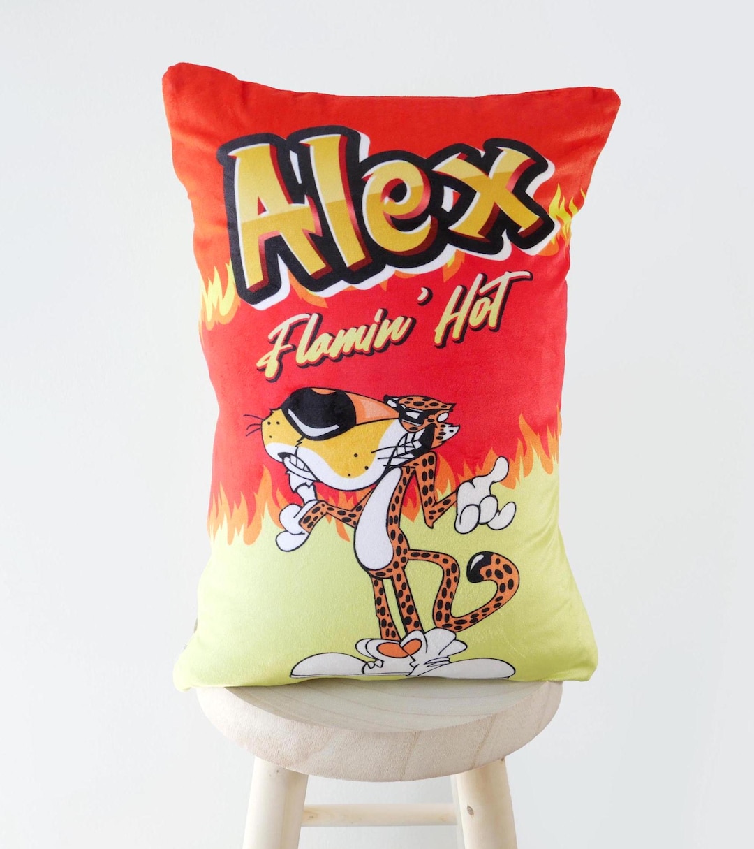 Cheeto Chip Snack Personalized Name Pillow Cushion Custom Made - Unique ...
