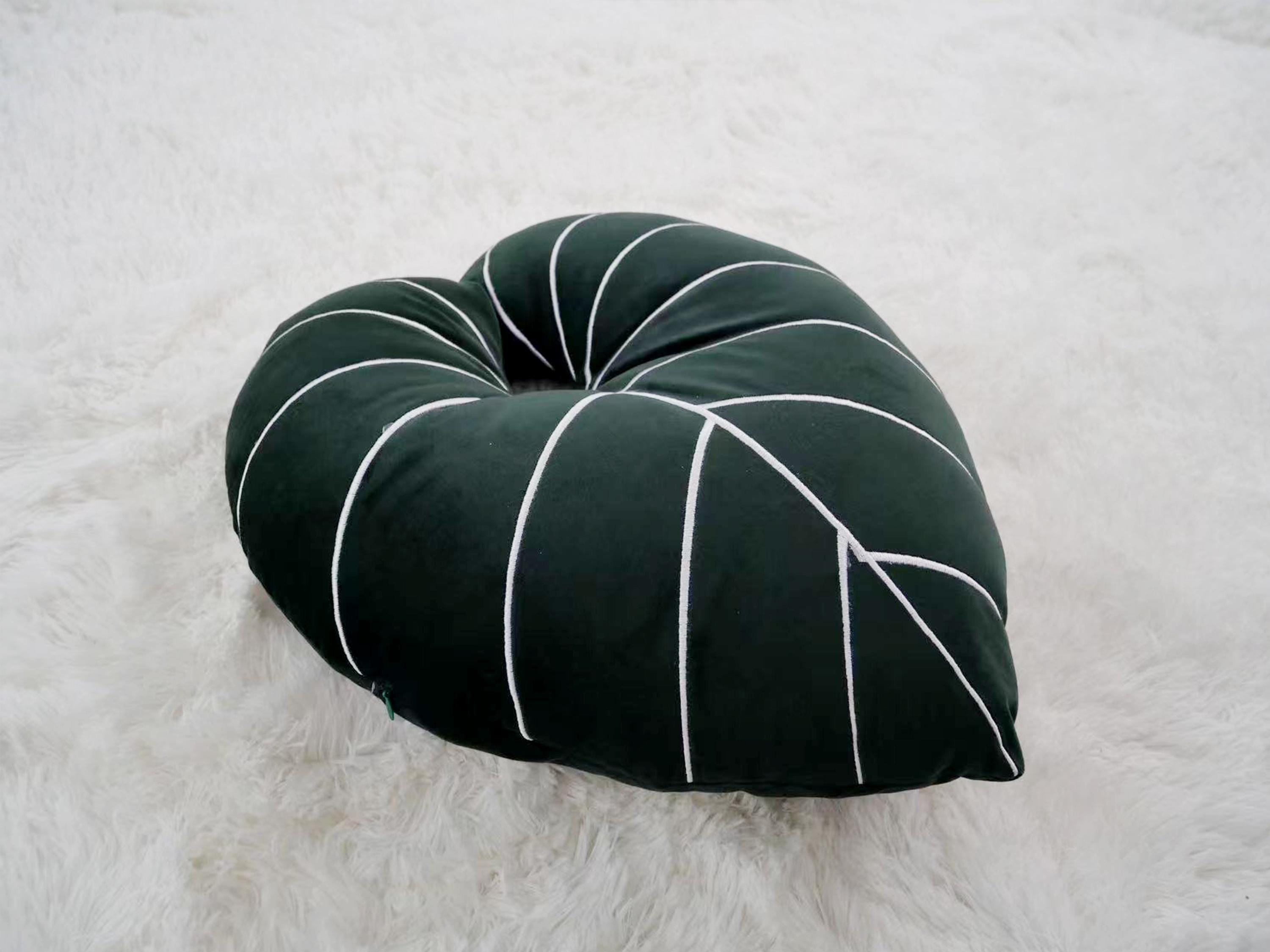 Leaves Monstera Tropical Plants Plush Cushion/ Green Leaf Gift for Him ...