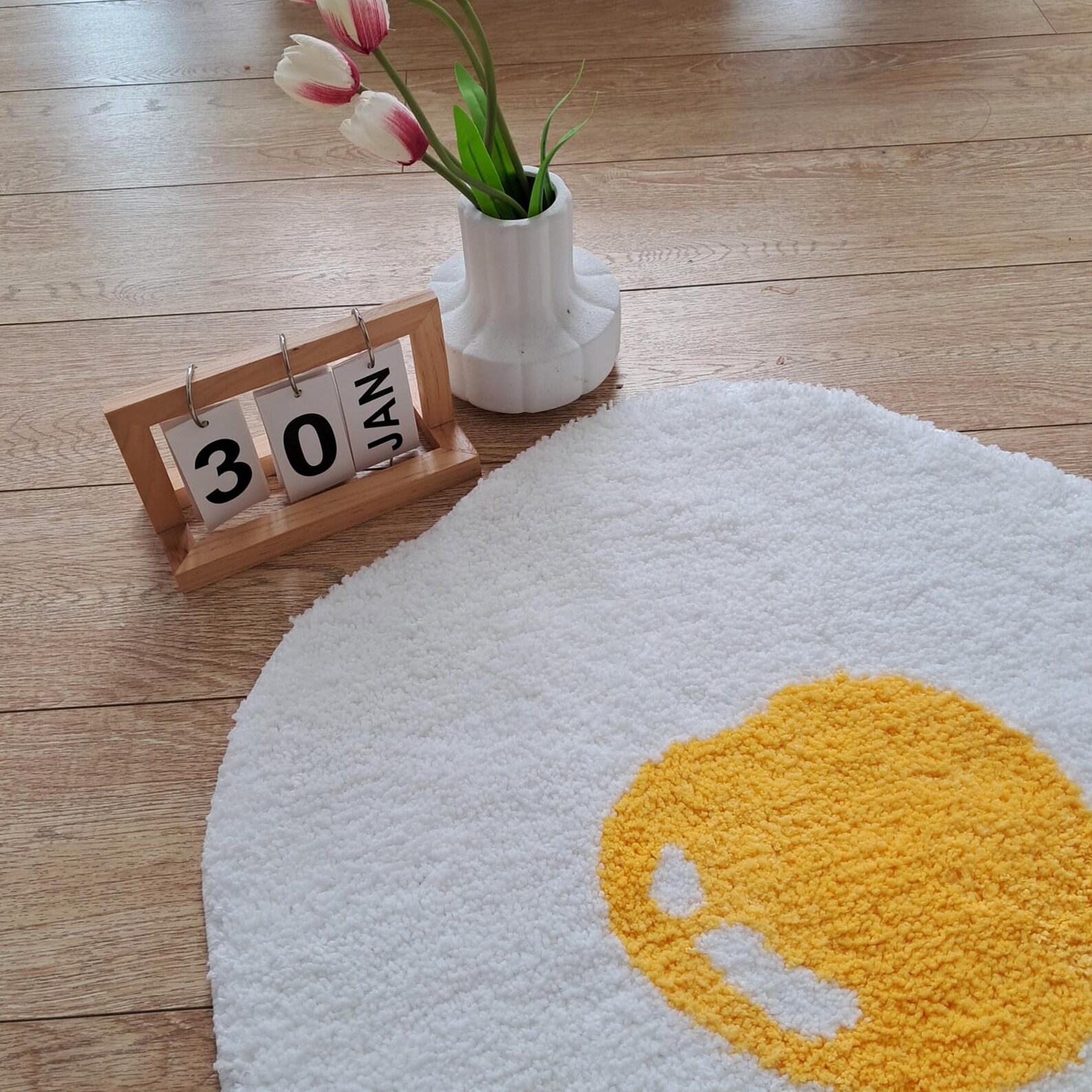 Sun Egg Rug Carpet/ Implanted Rug Home Decor Bedroom Living Room/ BFF ...
