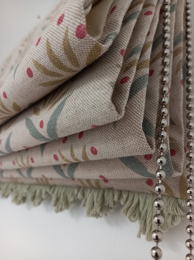 ROMAN BLIND Made to Measure. Custom Handmade and Fully Interlined With ...