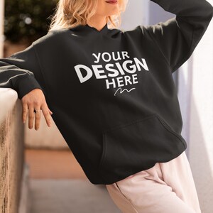 Business Logo Custom Men's Hoodie, Design Your Hoodie Words on Back ...