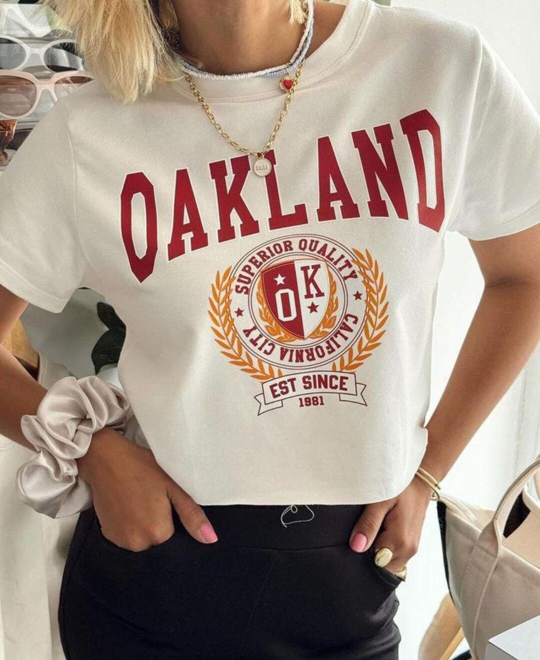 Custom Printed Boxy T-shirt, Personalized Logo, Custom Gifts, Women ...