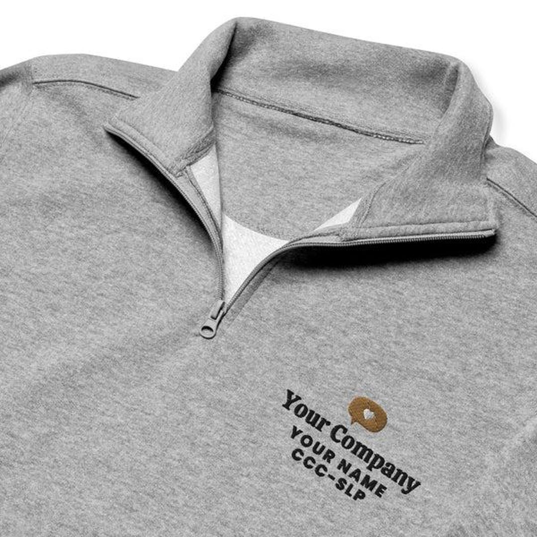 Custom Embroidered Quarter Zip Windbreaker Zip up Performance ...