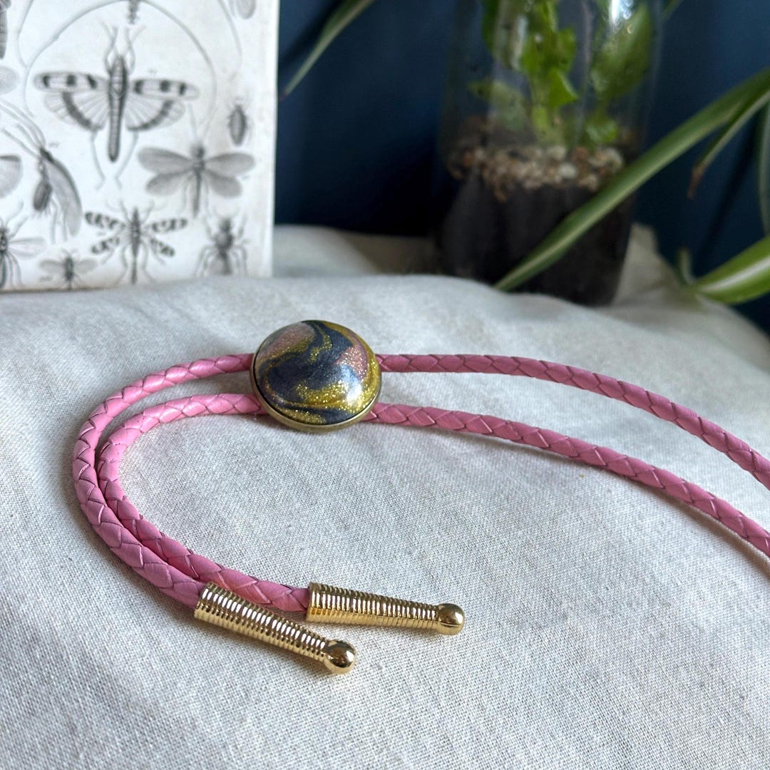 Tiny Nebula Bolo Tie Gender Neutral Bolo Tie Neck Tie Cowboy Necklace ...