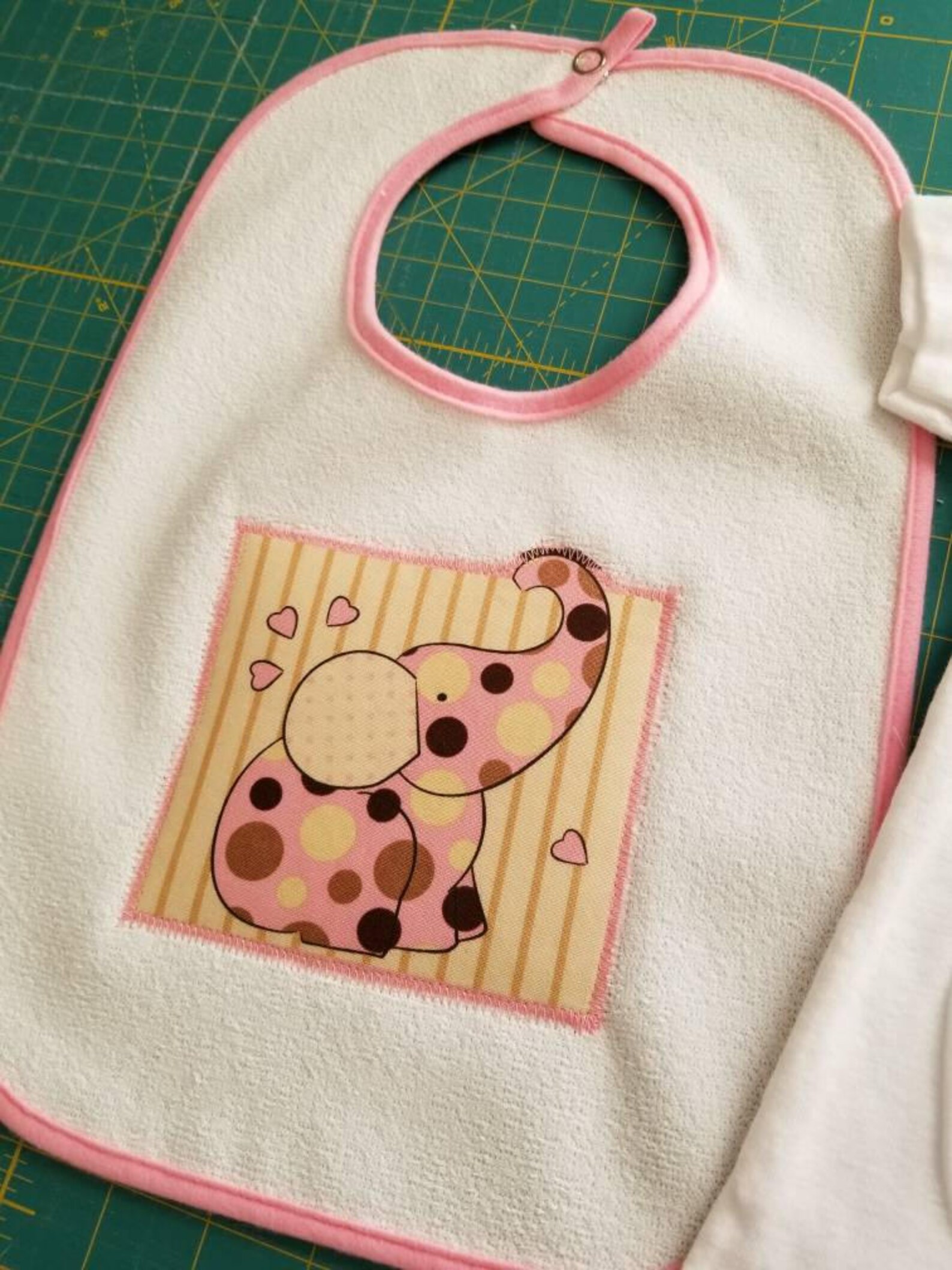 Pink Elephant Gift Set for a Baby Girl Onesie and Bib Pink - Etsy