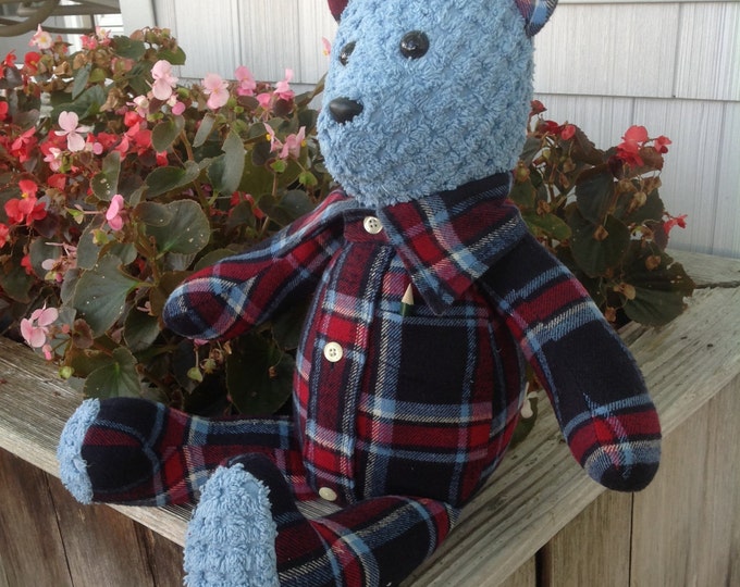 Memory Bear Teddy Bear From Clothes Pajama Wedding Bear From a Shirt ...