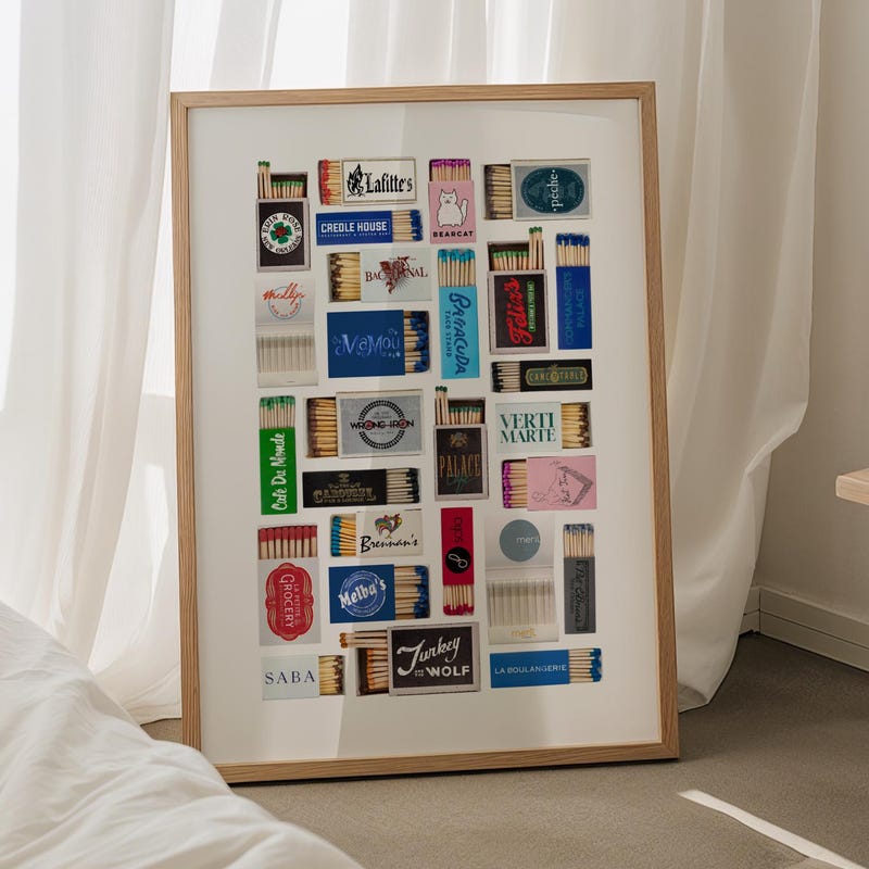 Nola Matchbook Art - Etsy